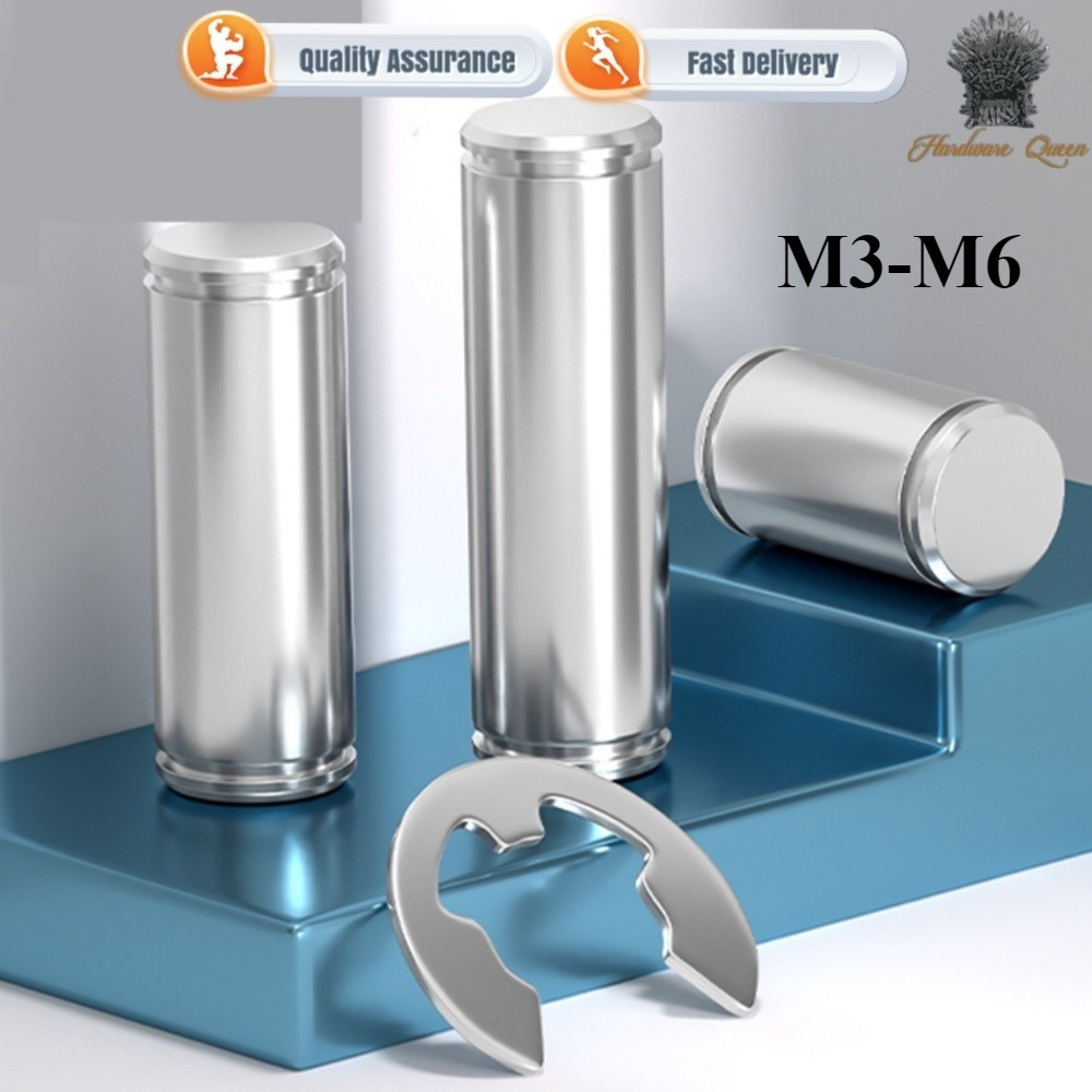 [QO] 304 Stainless Steel Pin Shaft Flat Head with Slot Pin Shaft ...