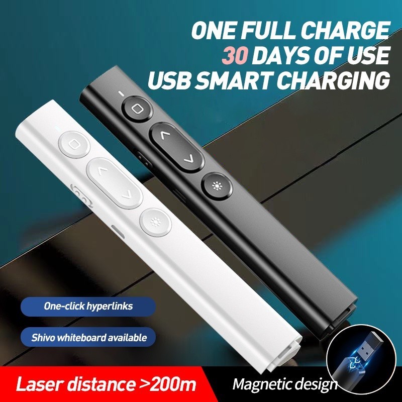 Remax Wireless Presenter Remote Clicker Presentation USB Control Laser ...