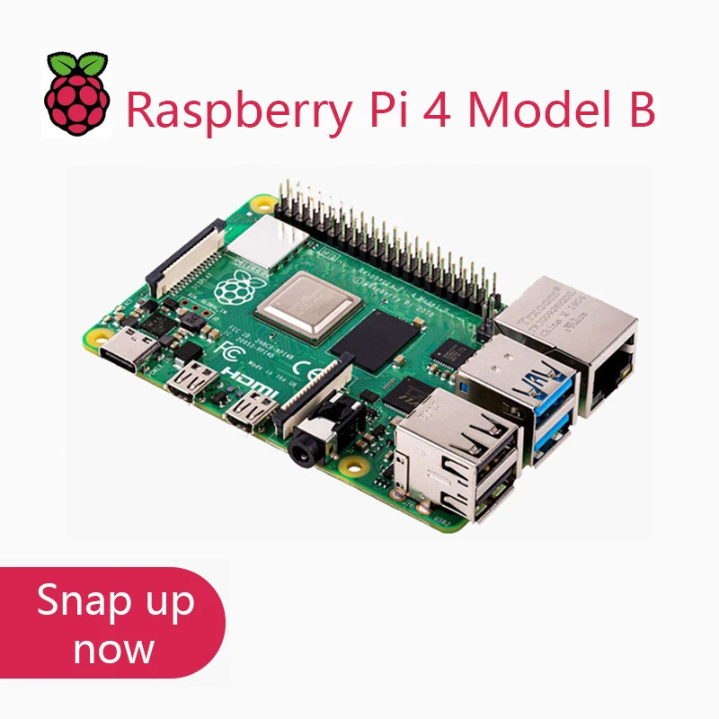 Official Original Raspberry Pi 4 Model B Dev Board Kit RAM 2G 4G 8G 4 ...