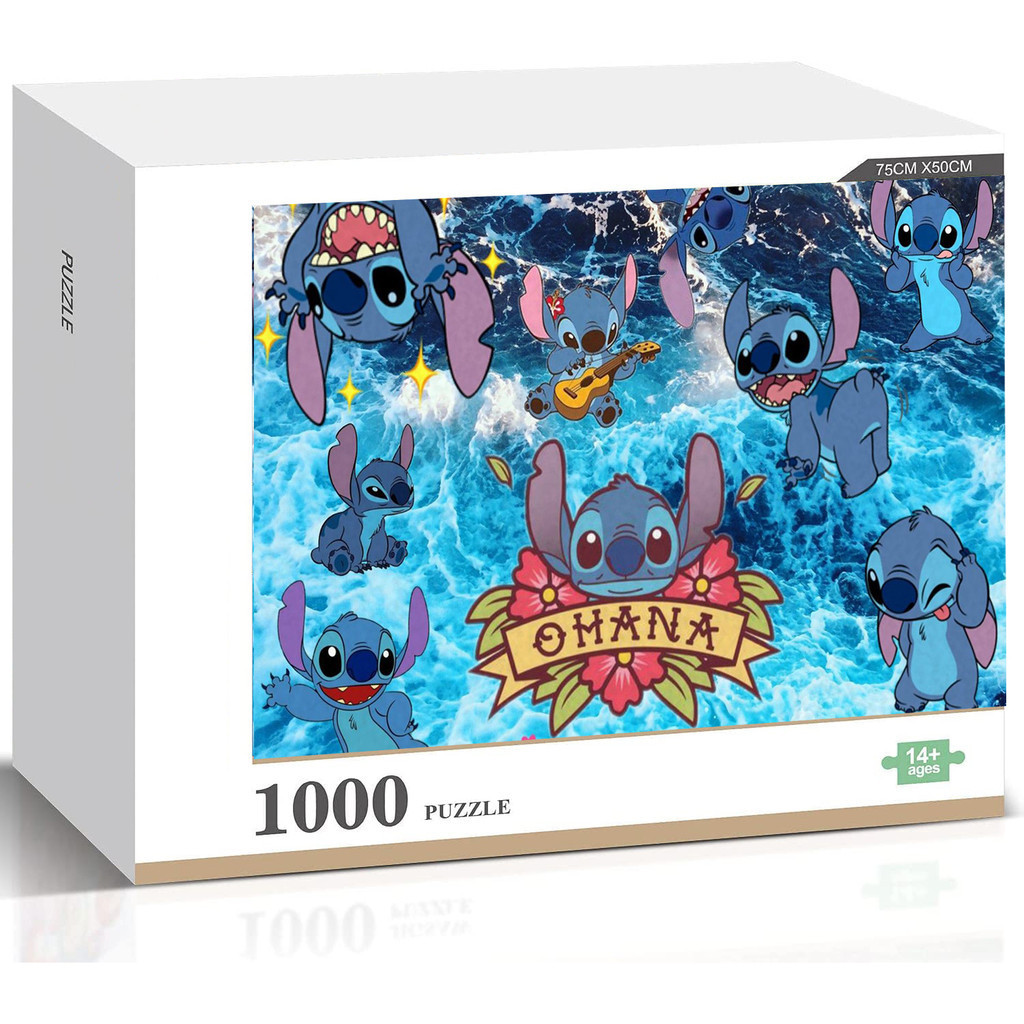 Lilo & Stitch Wooden Jigsaw Puzzle Stress Relief Toy Family Game Gift ...