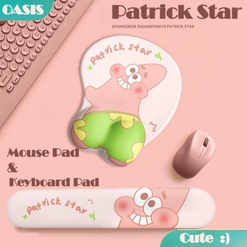 Cartoon Patrick Star Wrist Rest Pad Keyboard Holder - Creative and Cute ...