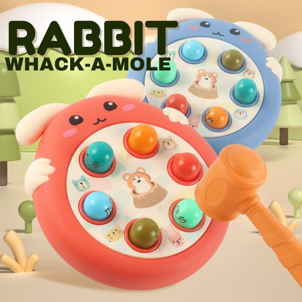BYJ Rabbit Whack-A-Mole Hammer Pounding Game for Babies | Shopee ...