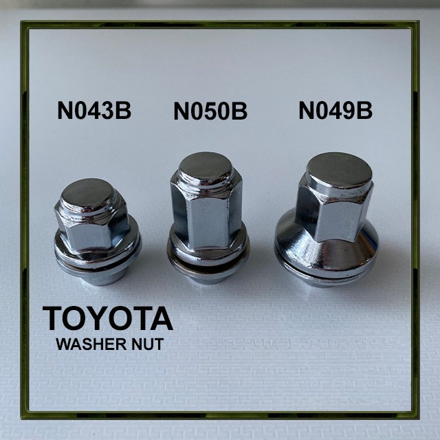 (COD)Toyota Washer Nut M12x1.5 Lugnuts Per Pc (N043 / N049 / N050 ...