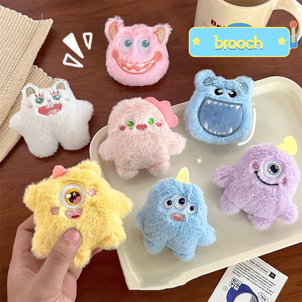 YoYo Plush Monster Brooch Backpack Decoration Cute Doll Accessories for ...