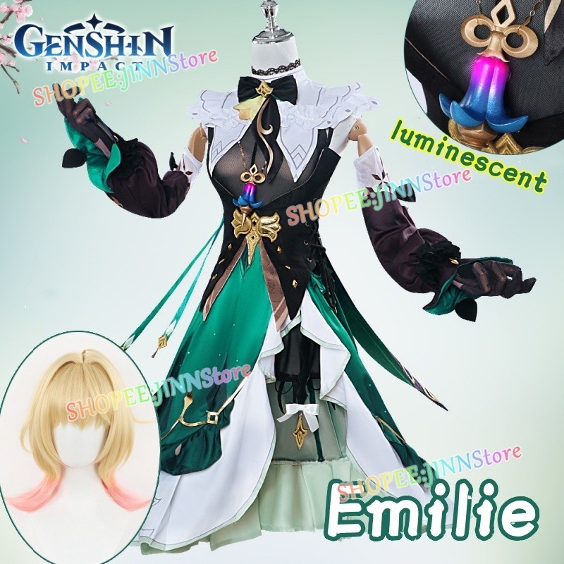 - JINN - GENSHIN IMPACT Cosplay Costumes GENSHIN EMILIE Cosplay Dress ...
