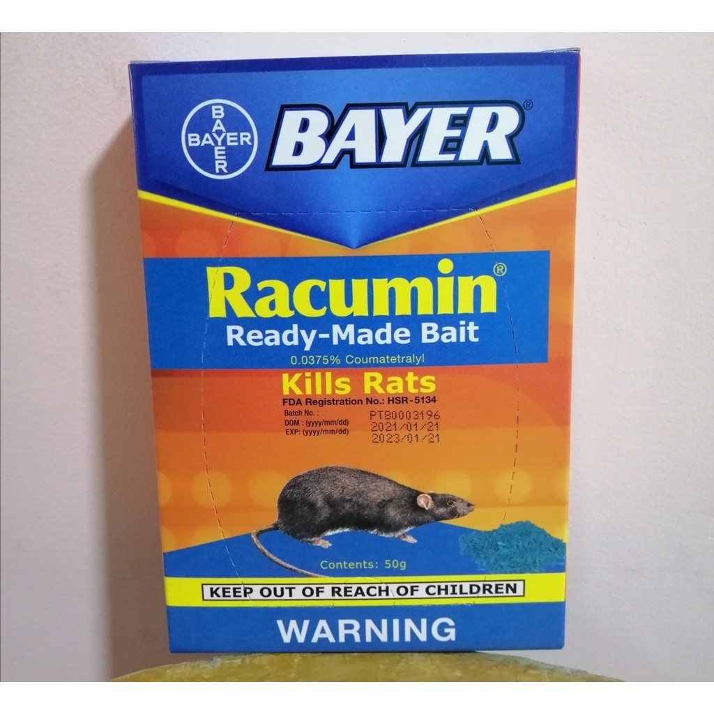 Bayer Racumin Ready-Made Bait Rat Killer (50g) | Shopee Philippines