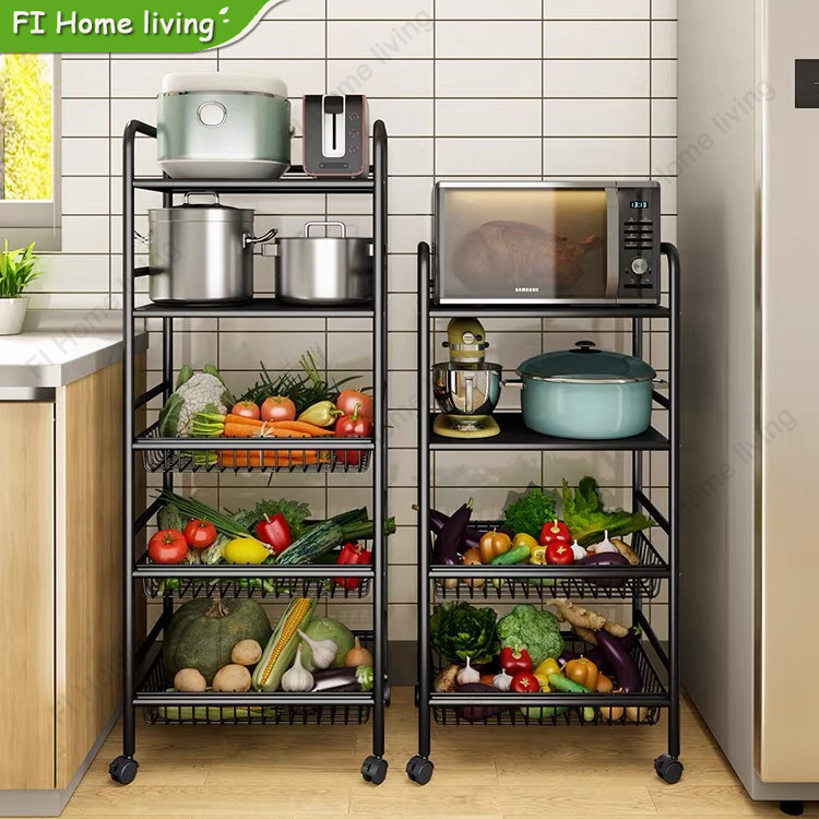 4 layer moving rack kitchen storage kitchen storage organizer kitchen ...