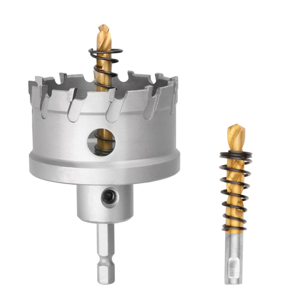 12-56mm Carbide Tip TCT Drill Bit Hole Saw Hex Shank Drill Bit Set Hole Saw Cutter For Stainless ...