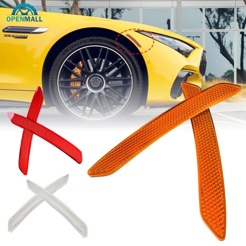OPENMALL 2Pcs Car Reflective Side Marker Sticker Warning Tape Strips ...