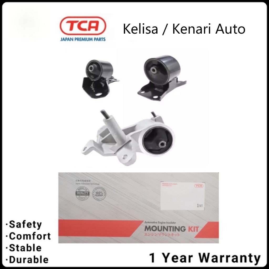 Kelisa / Kenari Auto Engine Mounting Set TCA (1Set 3PC) | Shopee ...