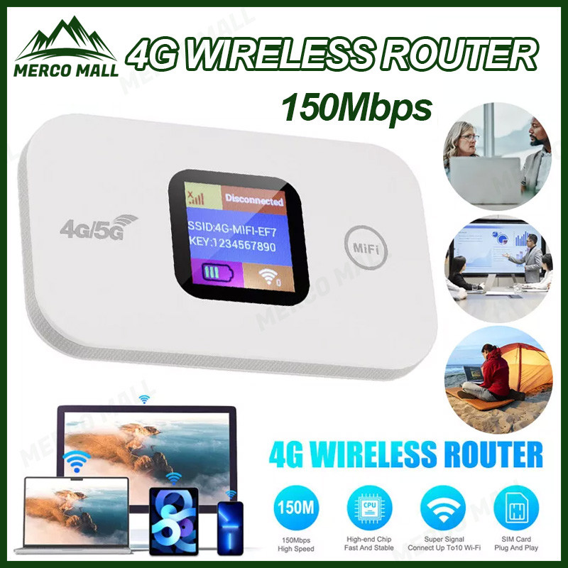 MF800 Pocket WiFi Openline 4G LTE Hotspot Router Modem Universal Sim Card 150Mbps Data Travel ...