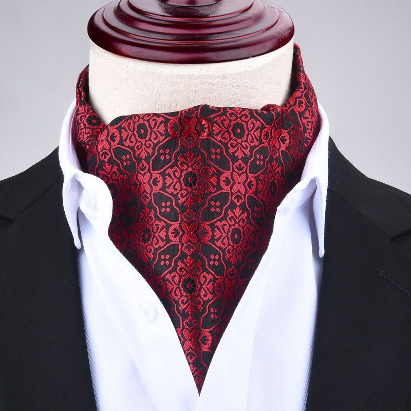 Business Men's Scarf Scarf British Retro Suit Silk Scarf Shirt Neck ...