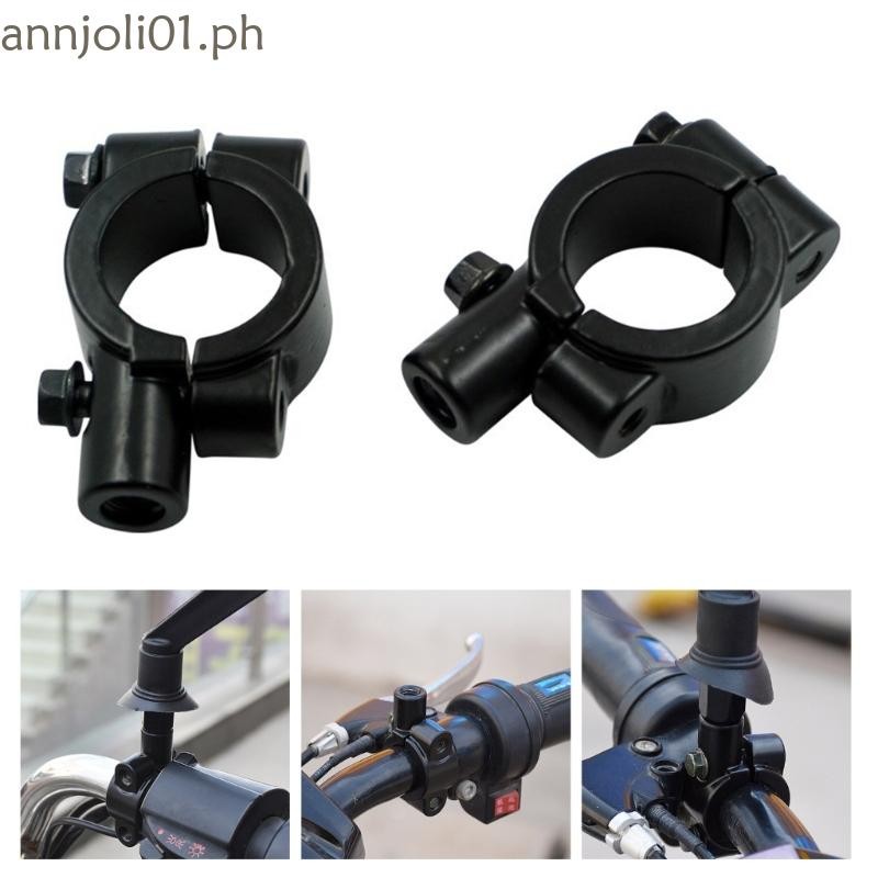 QJ Sturdy Motorcycle Mirror Clamp Handlebar Bracket Enhances Safety and ...