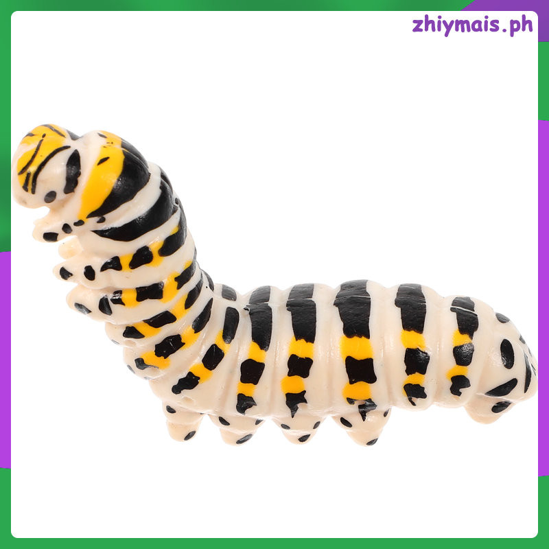 Fake Caterpillar Worm Prank Prop Model Larva Toy Recognition zhiymais ...