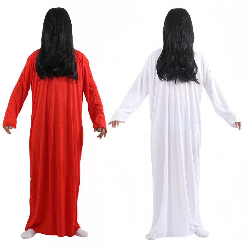 Halloween Horror Sadako costume Ghost costume Set Pen Fairy Scary ...