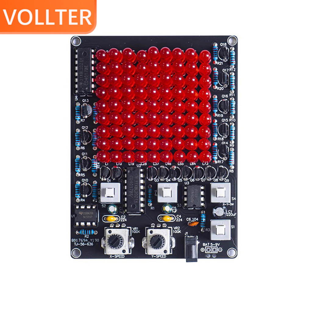 DIY LED Electronic Kit Own LED Follow Spotlight Game With Adjustable ...