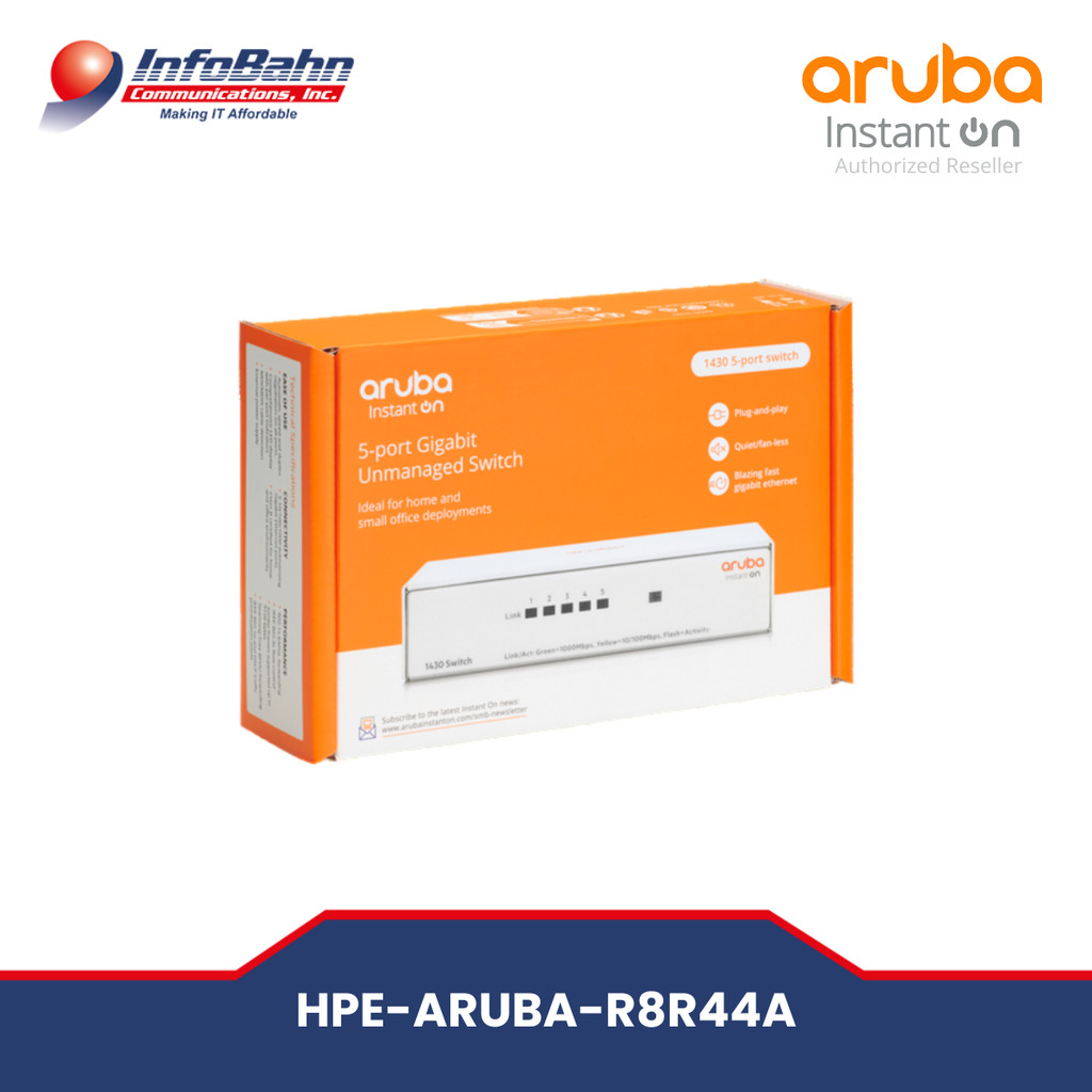 HPE Networking Instant On Switch R8R44A 5p Gigabit 1430 (R8R44A ...