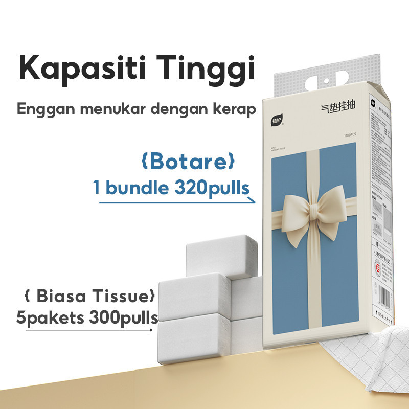 Botare Bow Cute AIR-cushion CHEERFUL tissue hanging tissue tisu gantung ...
