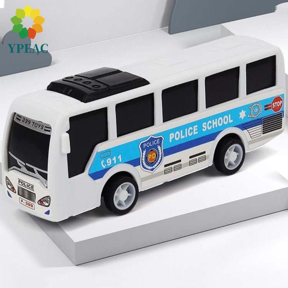 YPEAC Mini Bus Model Toy, Vehicle Model 4 Wheels Pull Back Car Toys ...