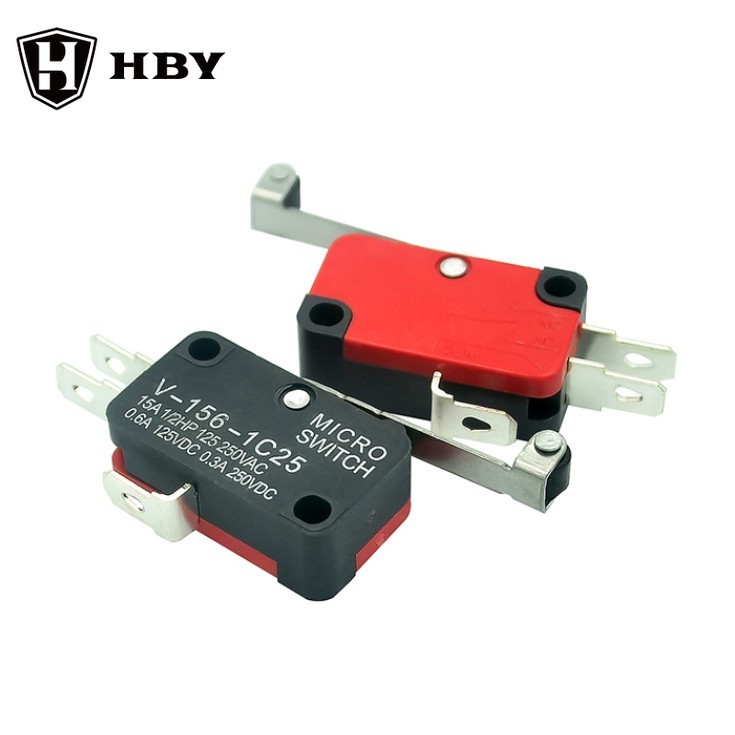5PCS V-156-1C25 15A The micro switch, Push Button SPDT Momentary Snap Action Limit switch ...