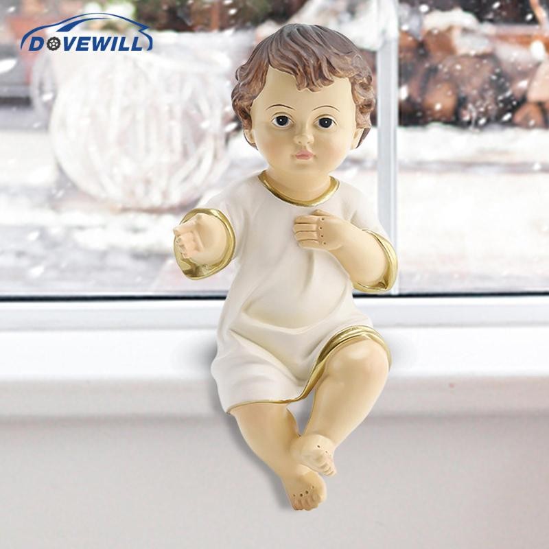 [Dovewill] Jesus Statue Ornament Miniature Sculpture Religious Jesus ...