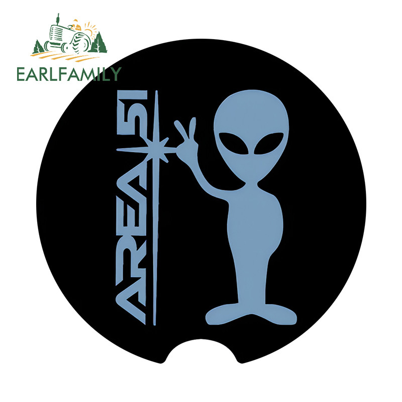 EARLFAMILY 13cm Area 51 Warning Sign Car Sticker Waterproof Racing ...