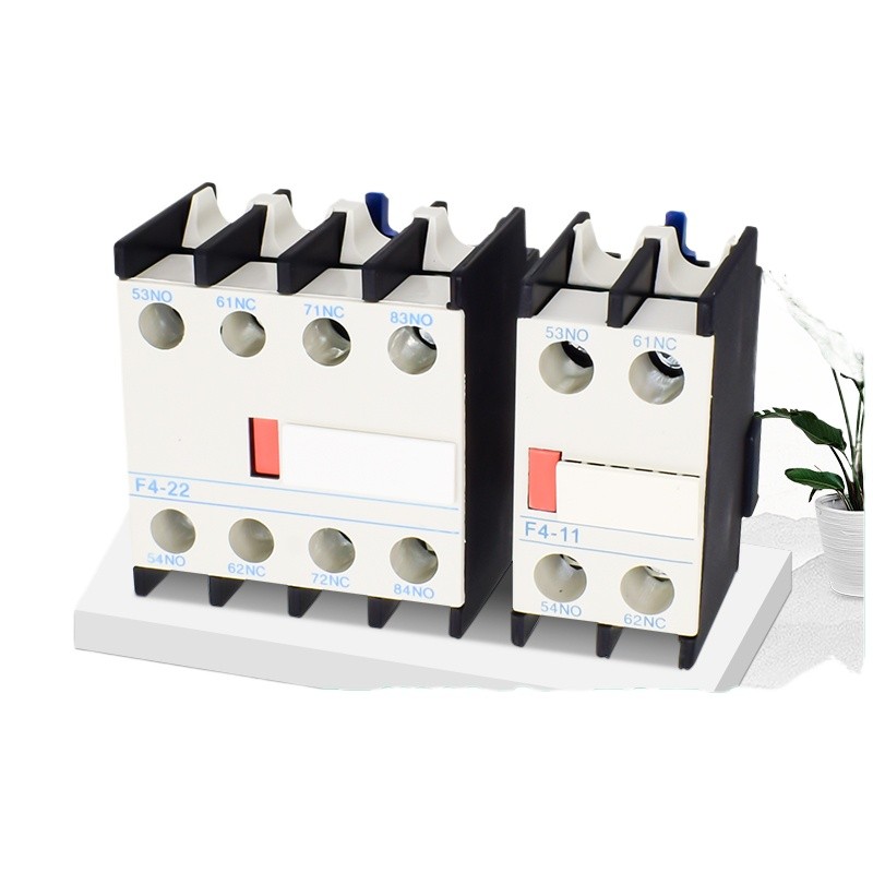 CJX2 AC contactor auxiliary contact module F4-11 one open and one close ...