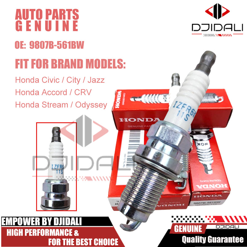 [4PC] Honda NGK Iridium IZFR6K11 Spark Plug Civic FD FD1 FD2 Accord ...