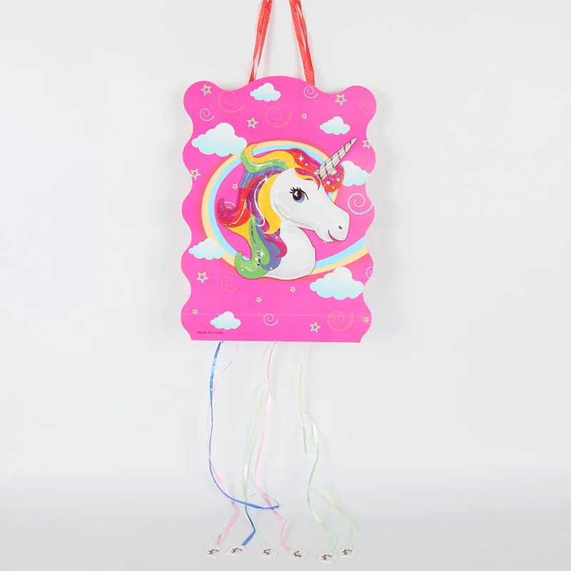 1set Unicorn Paper Folding Pinata Kids Girls Boys Birthday Party ...