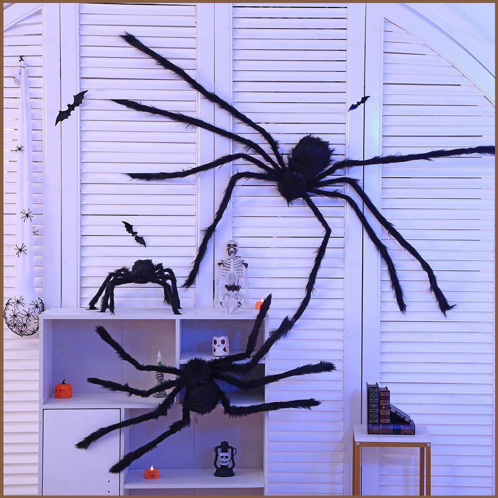 sy Halloween Horror Party Simulation Plush Spider Haunted House Bar ...