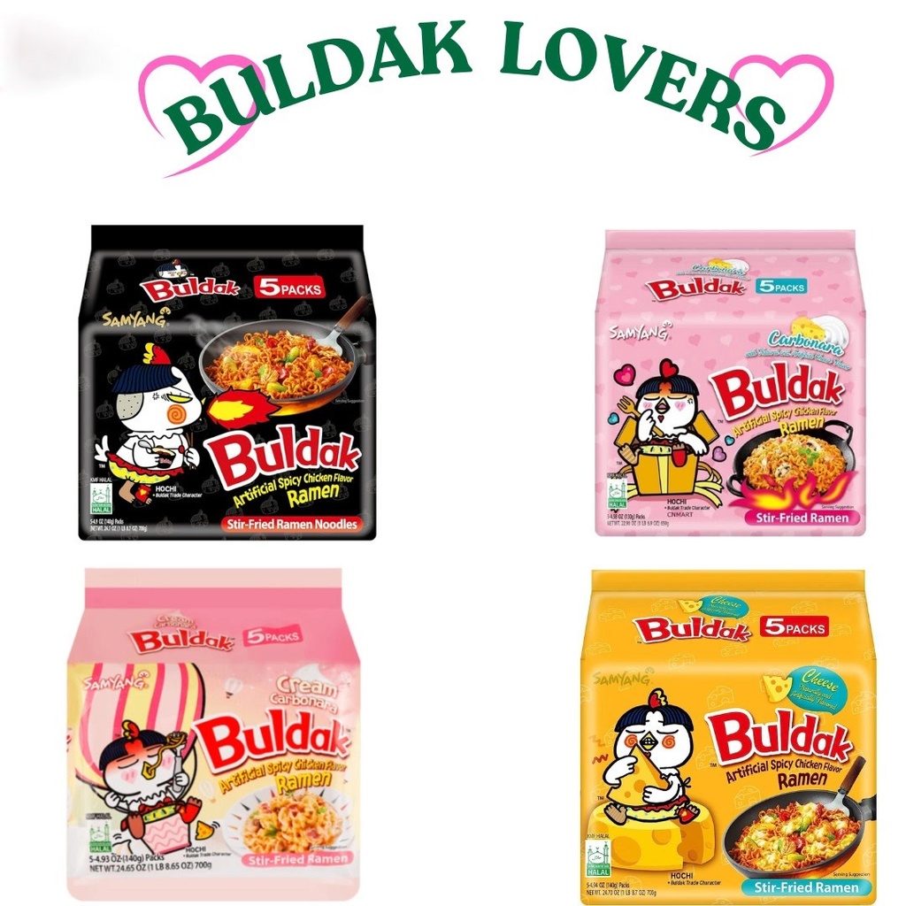 Korean Style Samyang Buldak Hongkong Style Noodles One Box with FREE ...