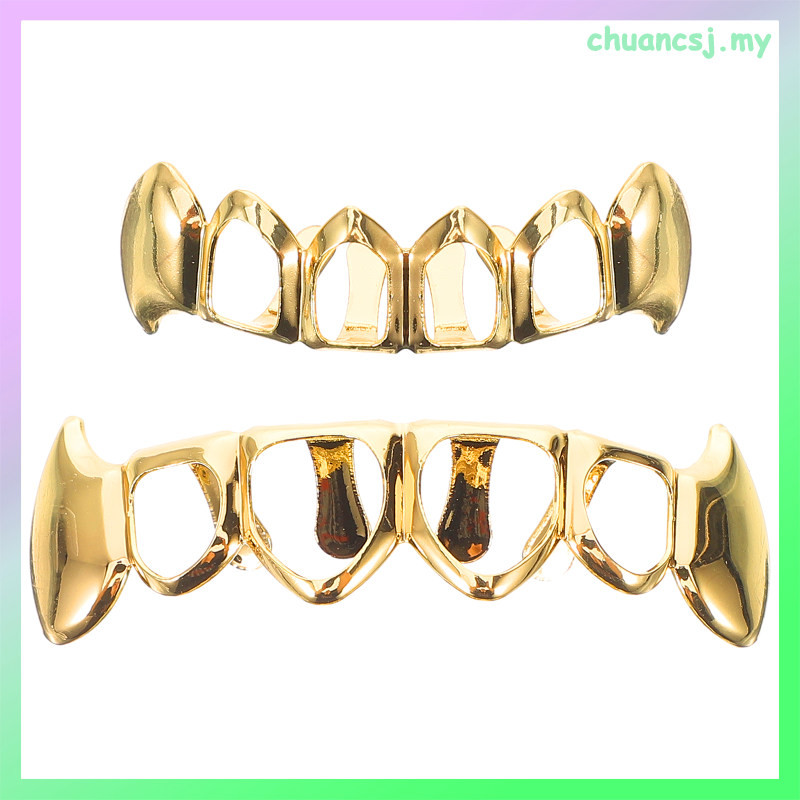 Gold Braces Fake Teeth False Grill Grills for Your Hip Hop chuancsj ...