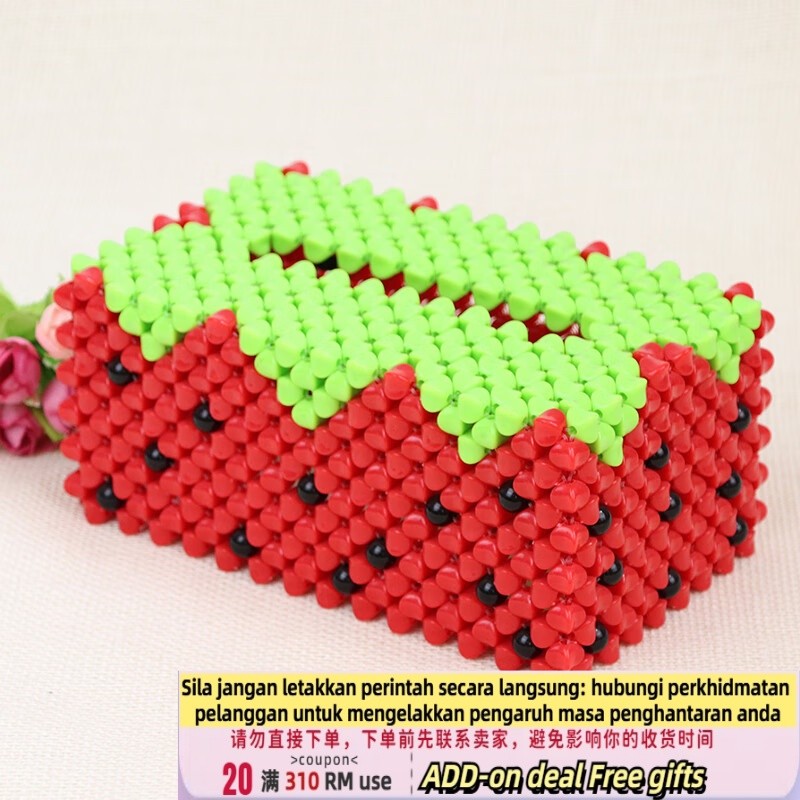 Get KY/Chuangjingyi Selection Hand-Beaded Tissue Box Making diy Hand ...