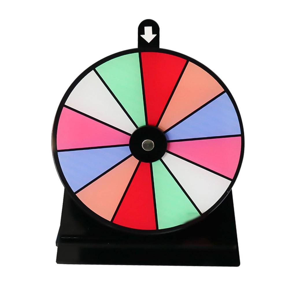 Tabletop Prize Turntable,Lucky Draw Roulette Wheel,Fortune Wheel for ...