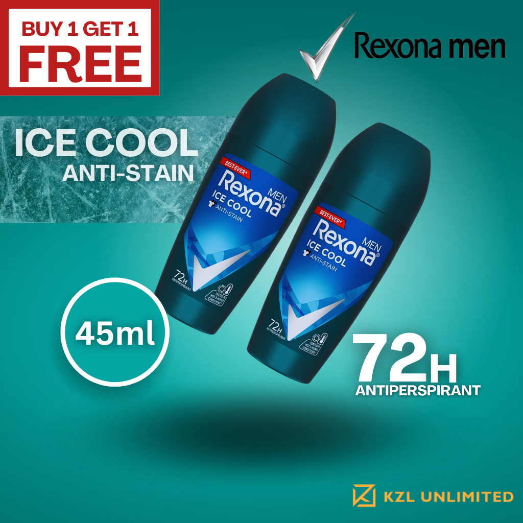 KZLU Buy1 Take1 Rexona Men Ice Cool Anti-Stain 45ml | Shopee Philippines