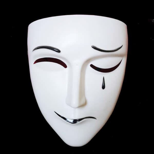 Halloween Adult Mask Sad Joy Crying Smile Mask Heavenly Official ...