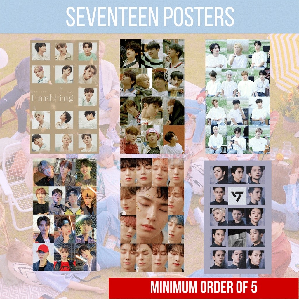 KPOP Seventeen SVT Carat Poster Collection | KPOP A4 Size Poster ...