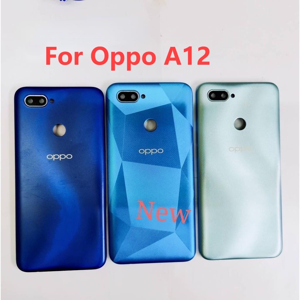 For Oppo A12 Back Battery Cover Door Rear Housing Back Case Replacement ...