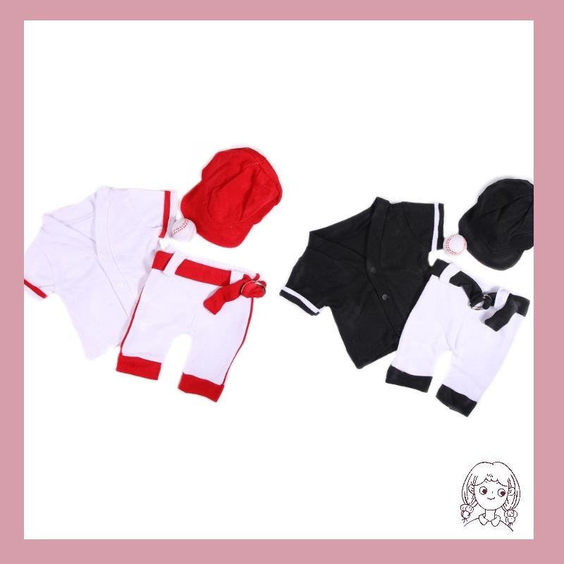 haha Newborn Costume for Photography Baby Baseball Uniform Hat Infant ...