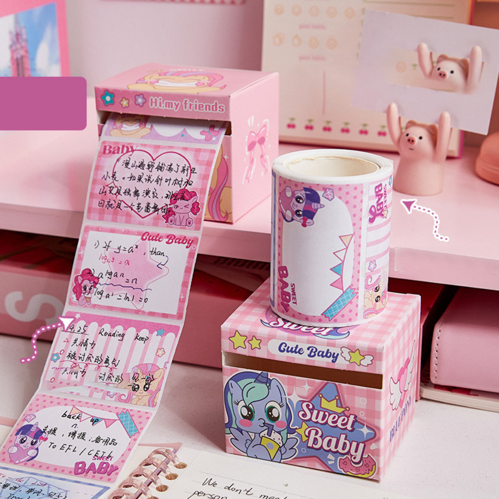 Cute Sweet Baby Pull-out Sticky Notes Student Cartoon Sticky Error ...