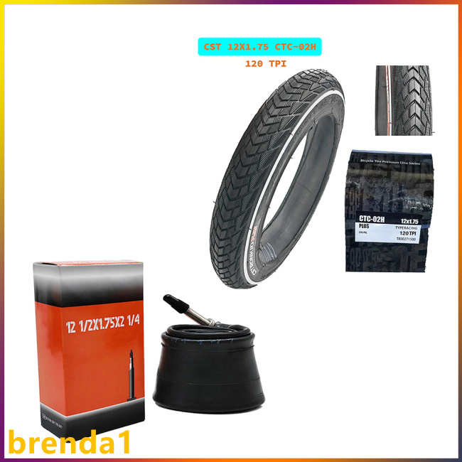 Best Price! 12 Inch Bicycle Tyres 12 1/2 x 1.75 x 2 1/4 (47-203) Inner ...