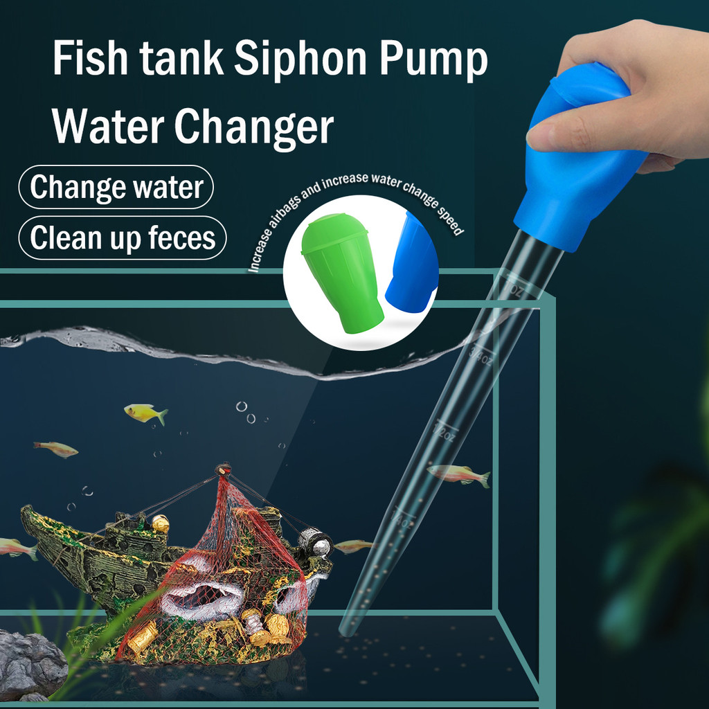 Fish tank mini water exchange tool Siphon Dirt Remover aquarium Clean ...