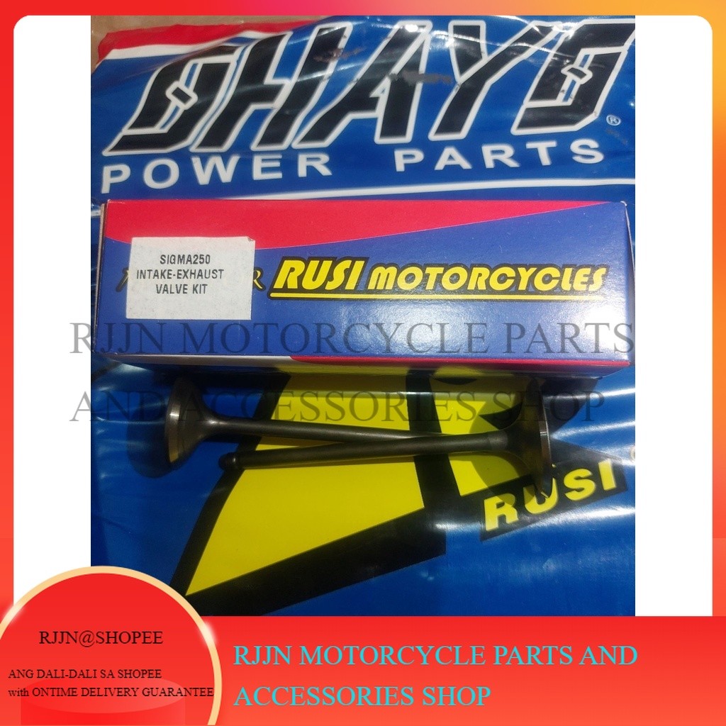 RUSI SIGMA 250 INTAKE/EXHAUST VALVE | Shopee Philippines