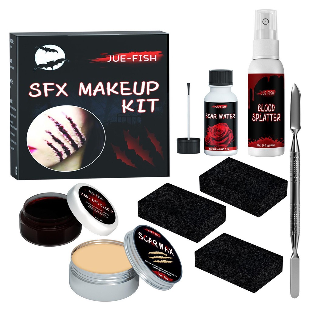 Halloween Sfx Makeup Kit Professional Face Body Paint All In One ...