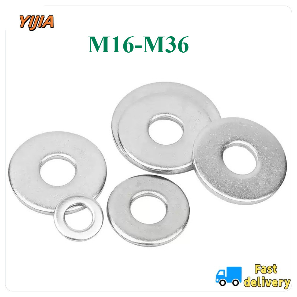 304 Stainless Steel Flat Washer M16-M36 (YIJIA-XD-PH) | Shopee Philippines