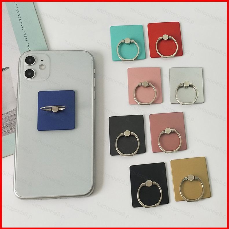 s8t 1pcs Fashion Mobile Phone Ring Holder Square Red Gold Silver Gift ...