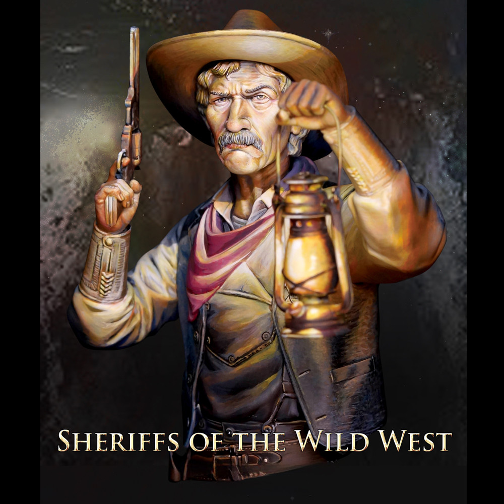 1/10 SHERIFFS, Western cowboy, Resin Model figure Bust, GK, Historical ...