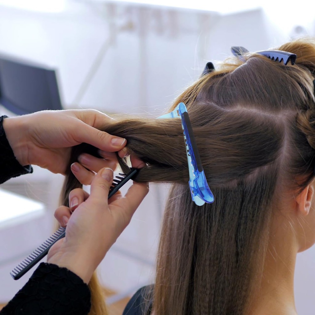 Hair Sectioning Clips: 2PCS Blue Heat Insulation Separator - Extensions ...