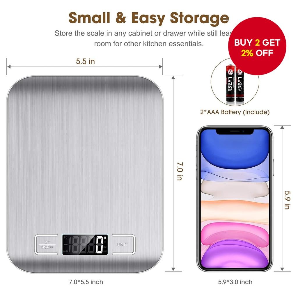 Electronic Kitchen Scale 500g 0.1g LCD Digital Measuring Spoon Scale ...