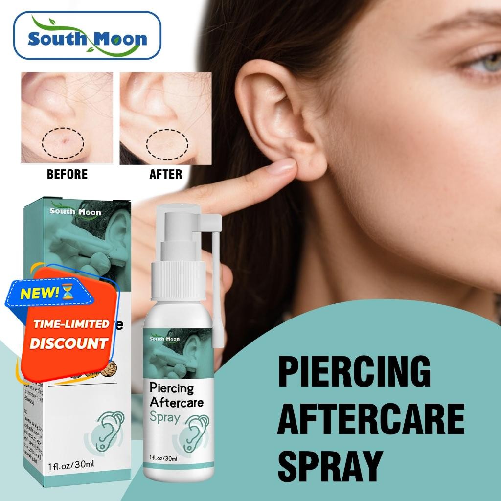 Piercing Aftercare Spray - 30ml Earring Cleaning Solution to Reduce ...
